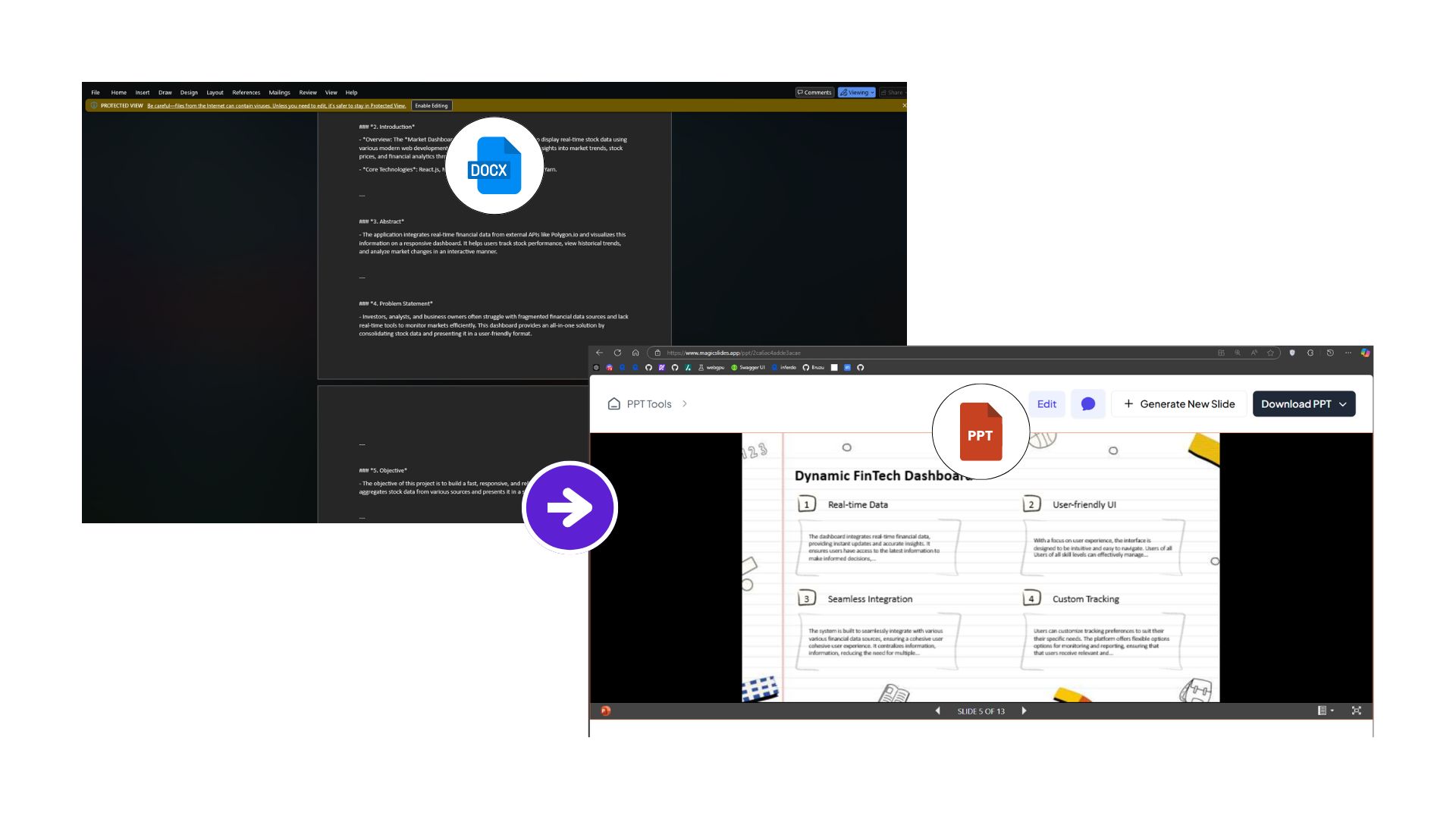 AI-Powered DOCX to PPT Converter – Instant & Free Online Tool